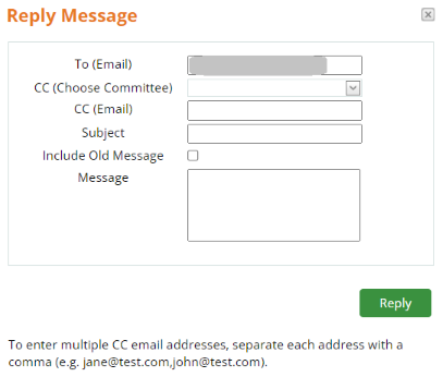 Review Contact Us Request
